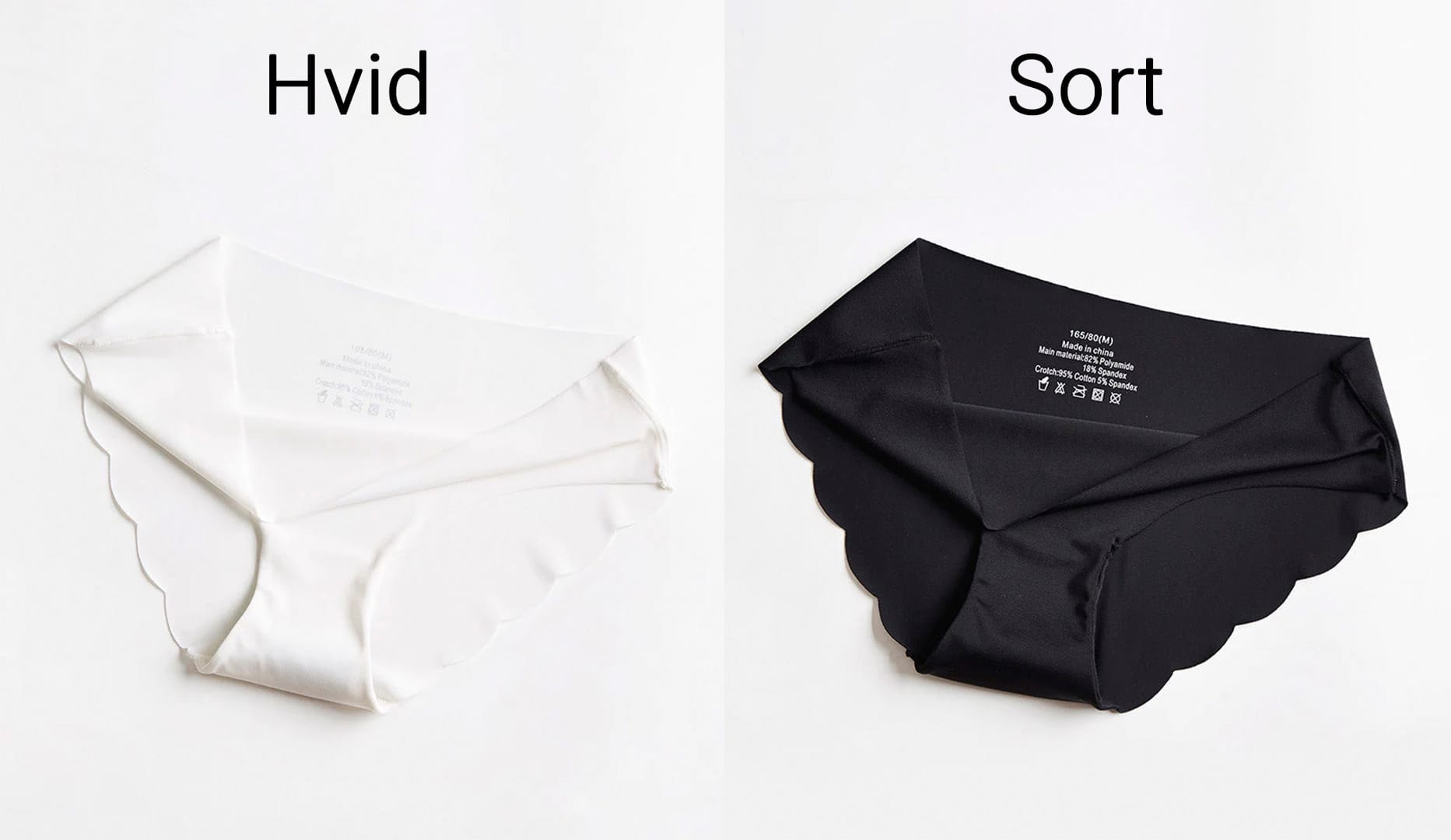 3, 6 el. 9 par Sømløse 'usynlige' trusser - spar 131 kr