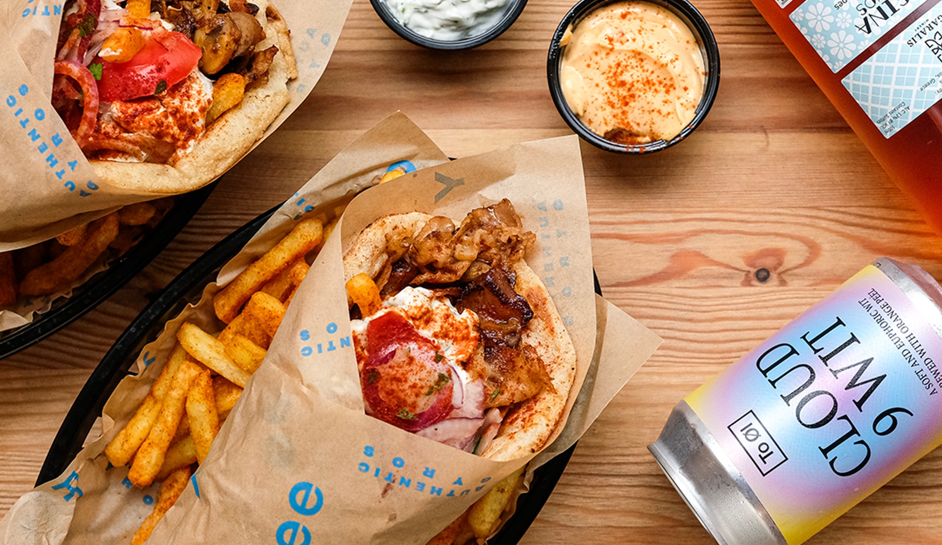 2 Gyros-combo til ½ pris hos Yeerro - Ægte Græsk Comfort Food - spar 130 kr