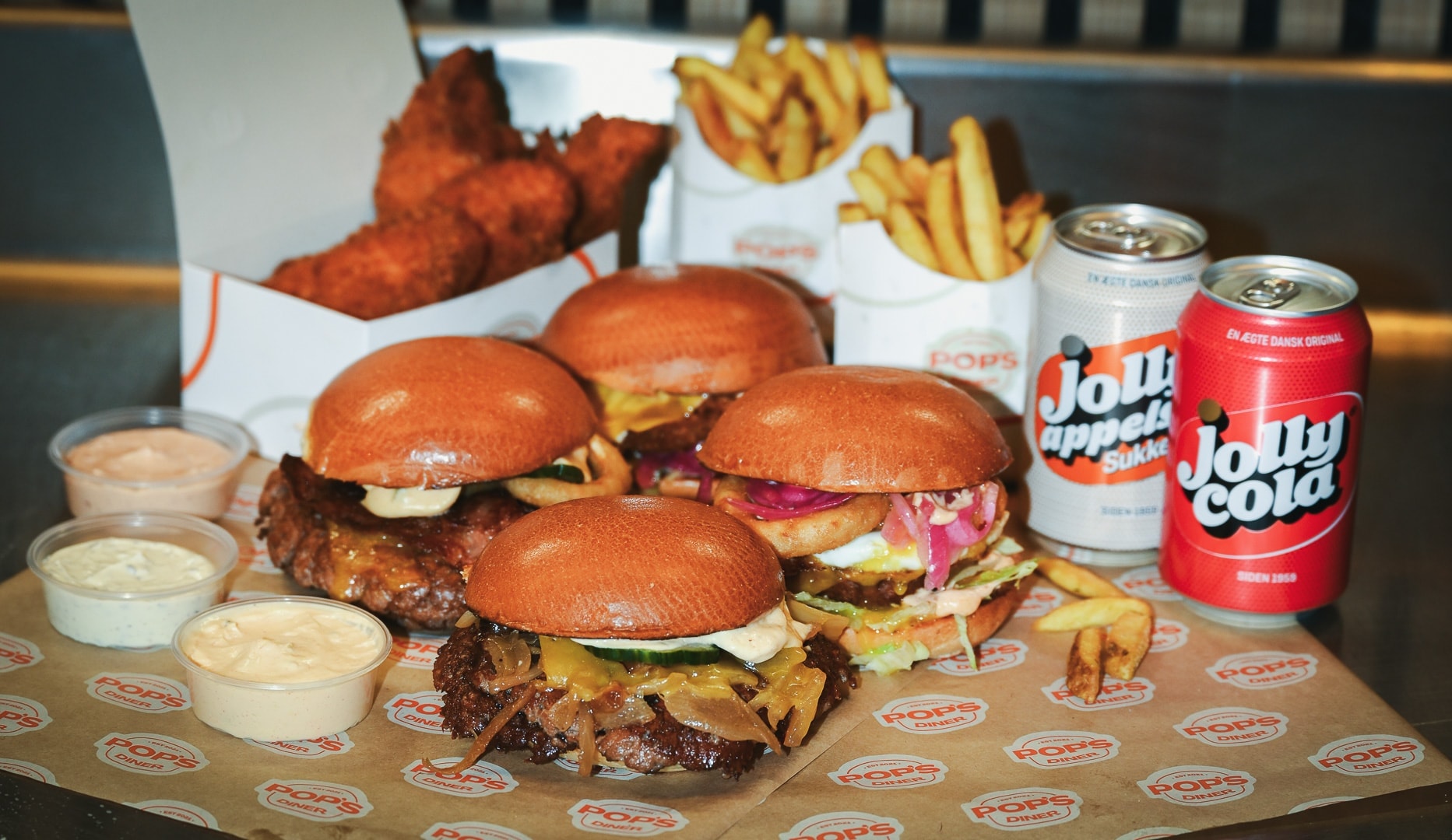 Valgfri Smash-Burger @ Pops Diner - Byens Bedste Burger under Buen ...